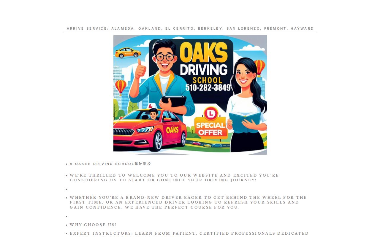 A OAKSE DRIVING SCHOOL